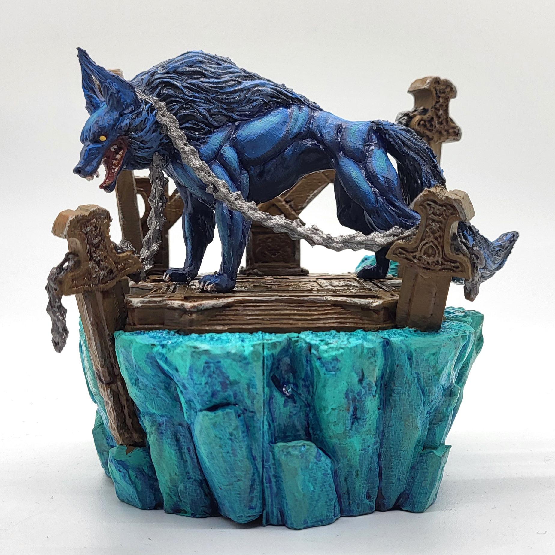 3D Printable Fenris the Wolf God by Archvillain Games