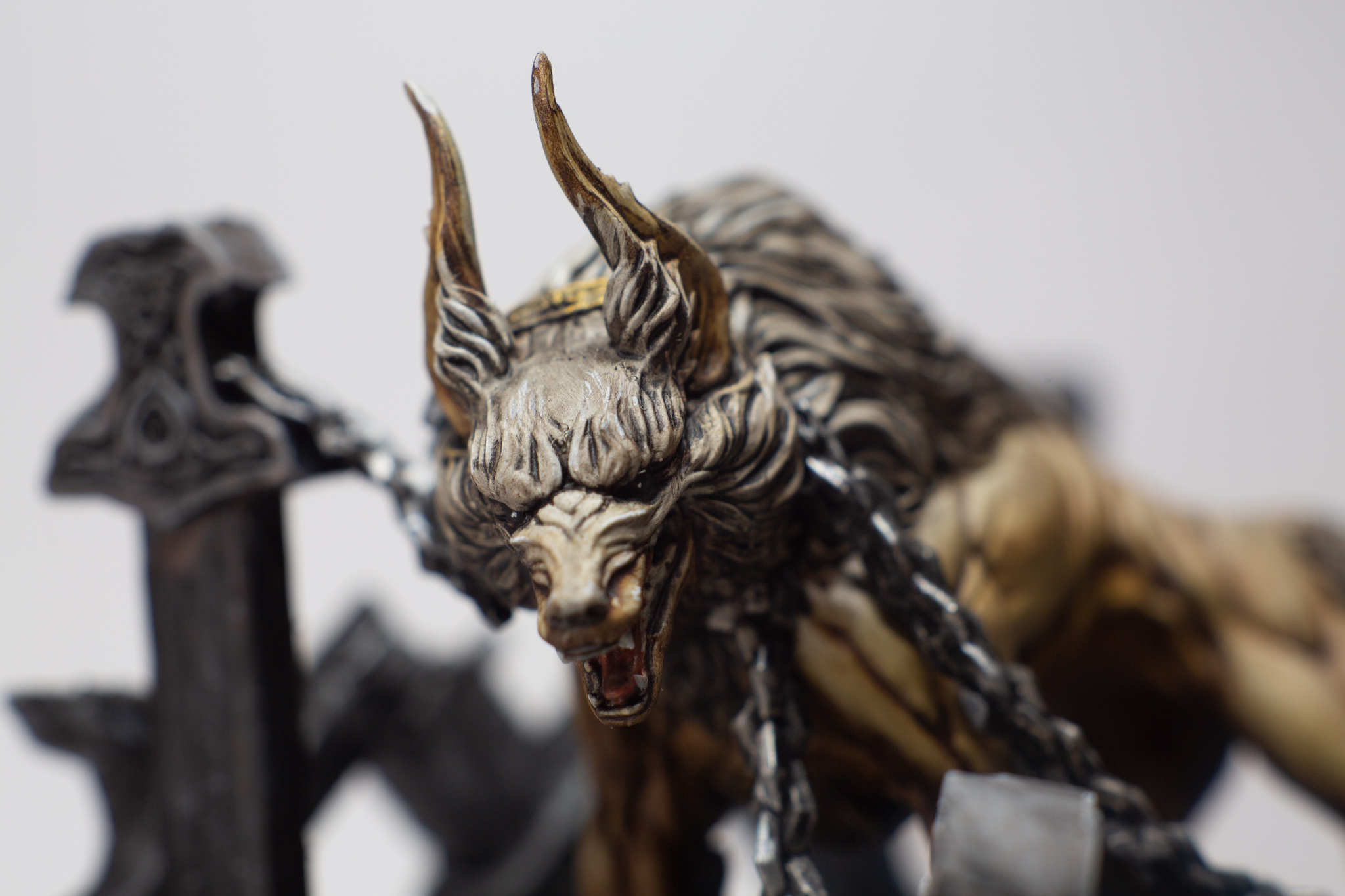 3D Printable Fenris the Wolf God by Archvillain Games