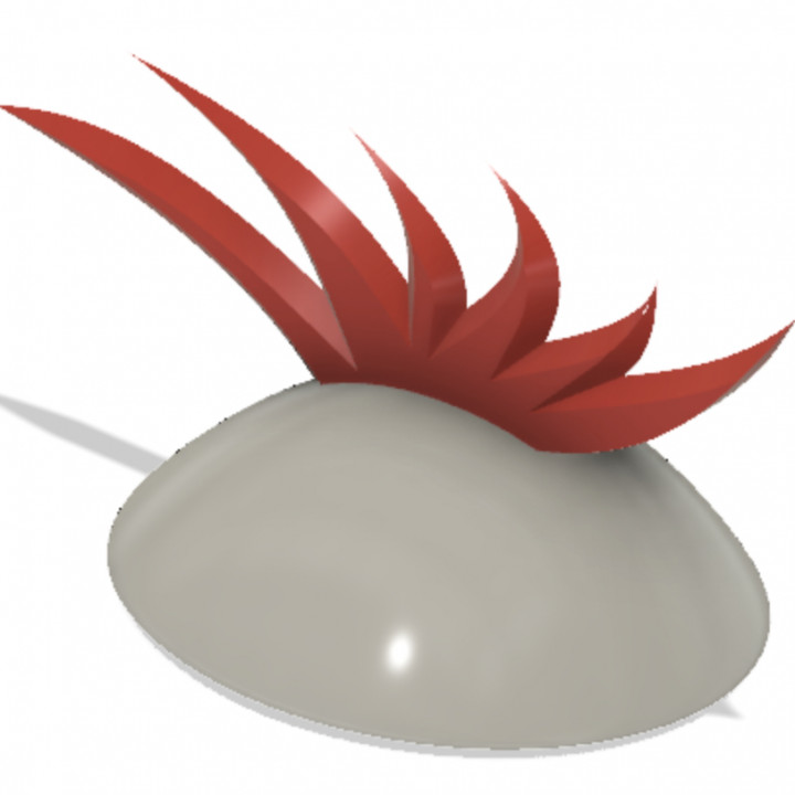 3D Printable Rooster Comb (Egg Hat) by Tunc