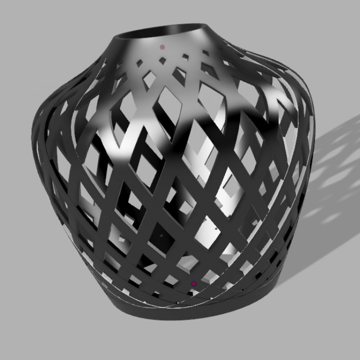 3D Printable Lamp Shade by Dylan James