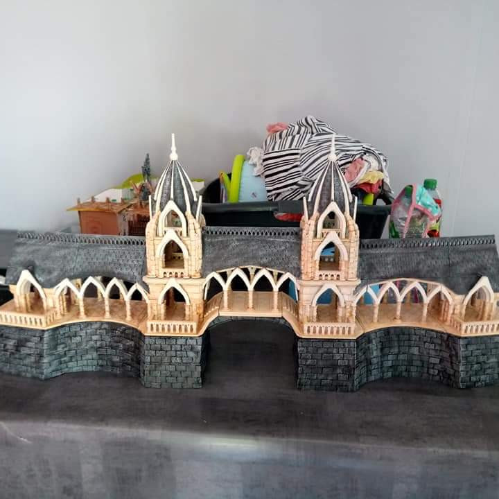 3D Printable Dark Realms Elven Scenery - Promenade by Dark Realms Forge