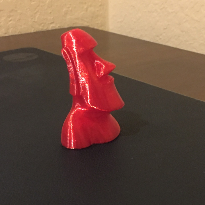 3D Printable Moai Statue from Easter Island by PrinterPersons