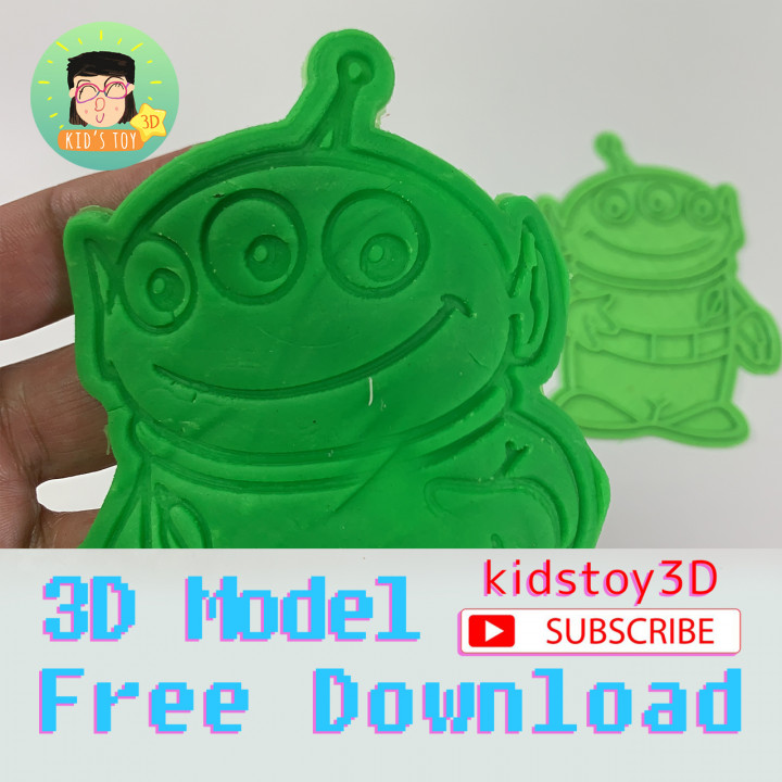 3D Printable 3D playdoh | alien by Hannnahyim