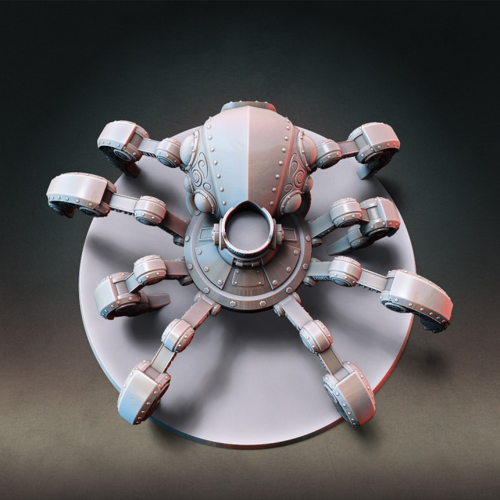3D Printable Giant Steampunk Mech Spider (15mm based mini mountable ...