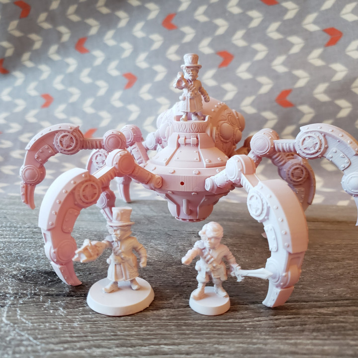 3D Printable Giant Steampunk Mech Spider + Gnome Artificers Complete ...