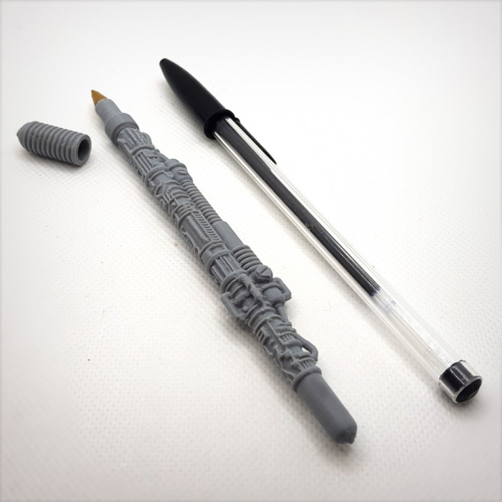 3D Printable Steampunk pen. by Alphonse Marcel