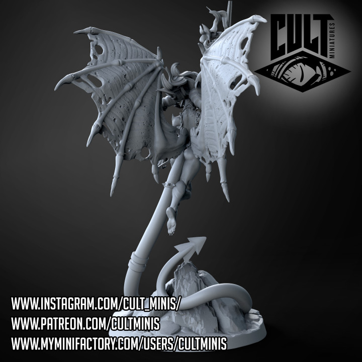 3D Printable Demon Queen by Cult Miniatures