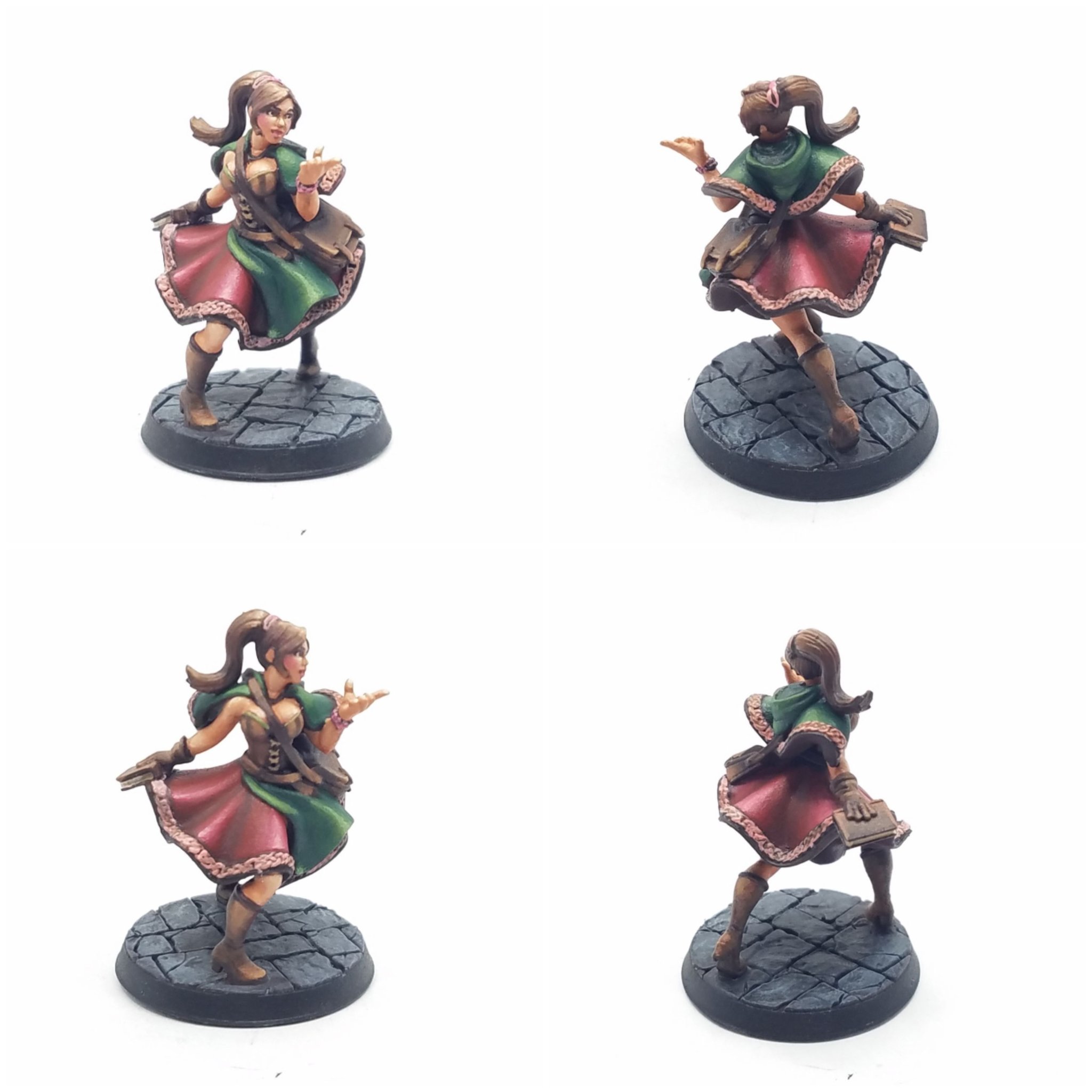 3D Print of Elisa - Wizard Apprentice - 32mm - DnD by idrawcaralines