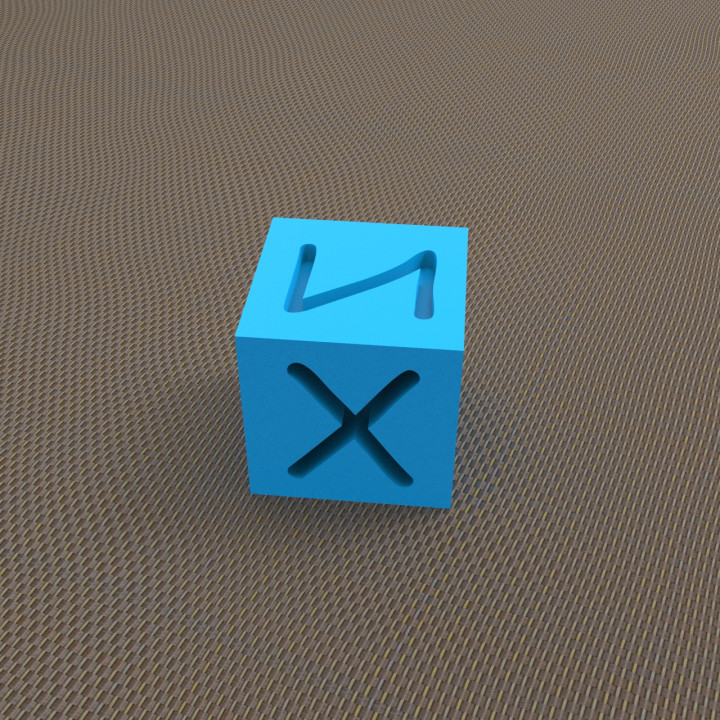 3D Printable Calibration cube by Mattia Maggiori