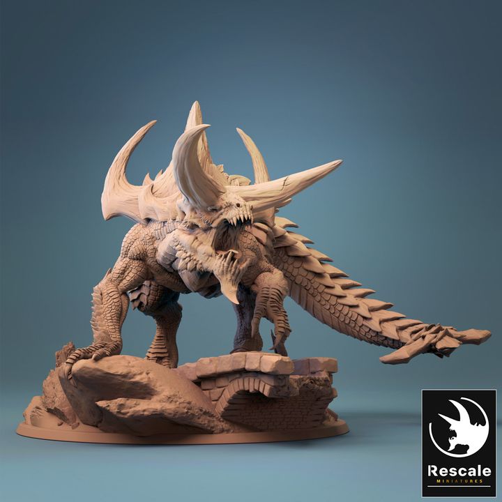 3D Printable Giant Dragon by Rescale Miniatures