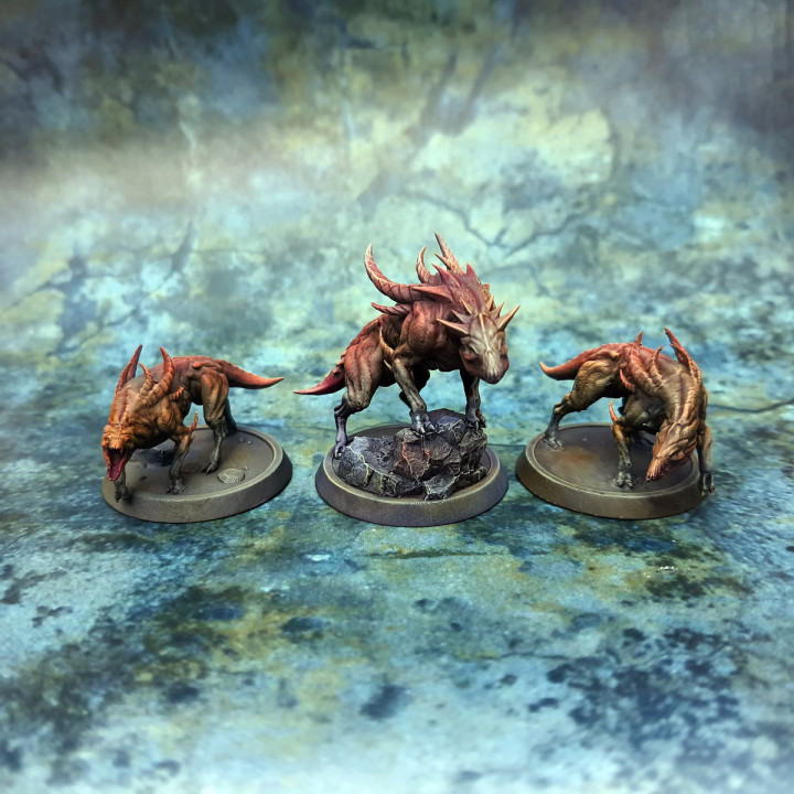 3D Print of Hell Dogs by brodikjeanfuret