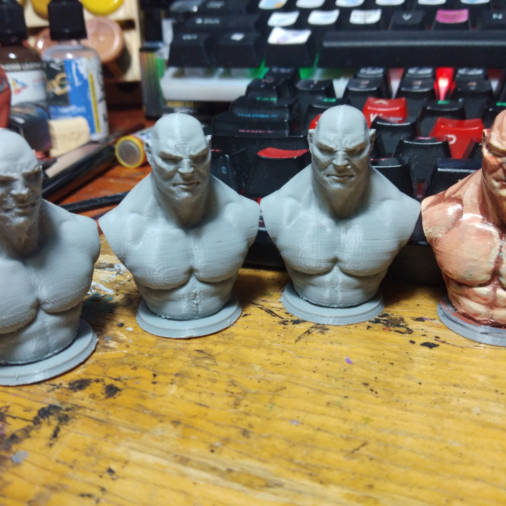 3D Print of Academic Bust- Human Brute by kaizenwashere