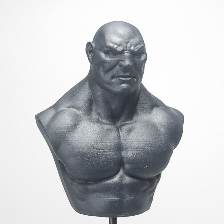 3D Printable Academic Bust- Human Brute by Leonardo Escovar