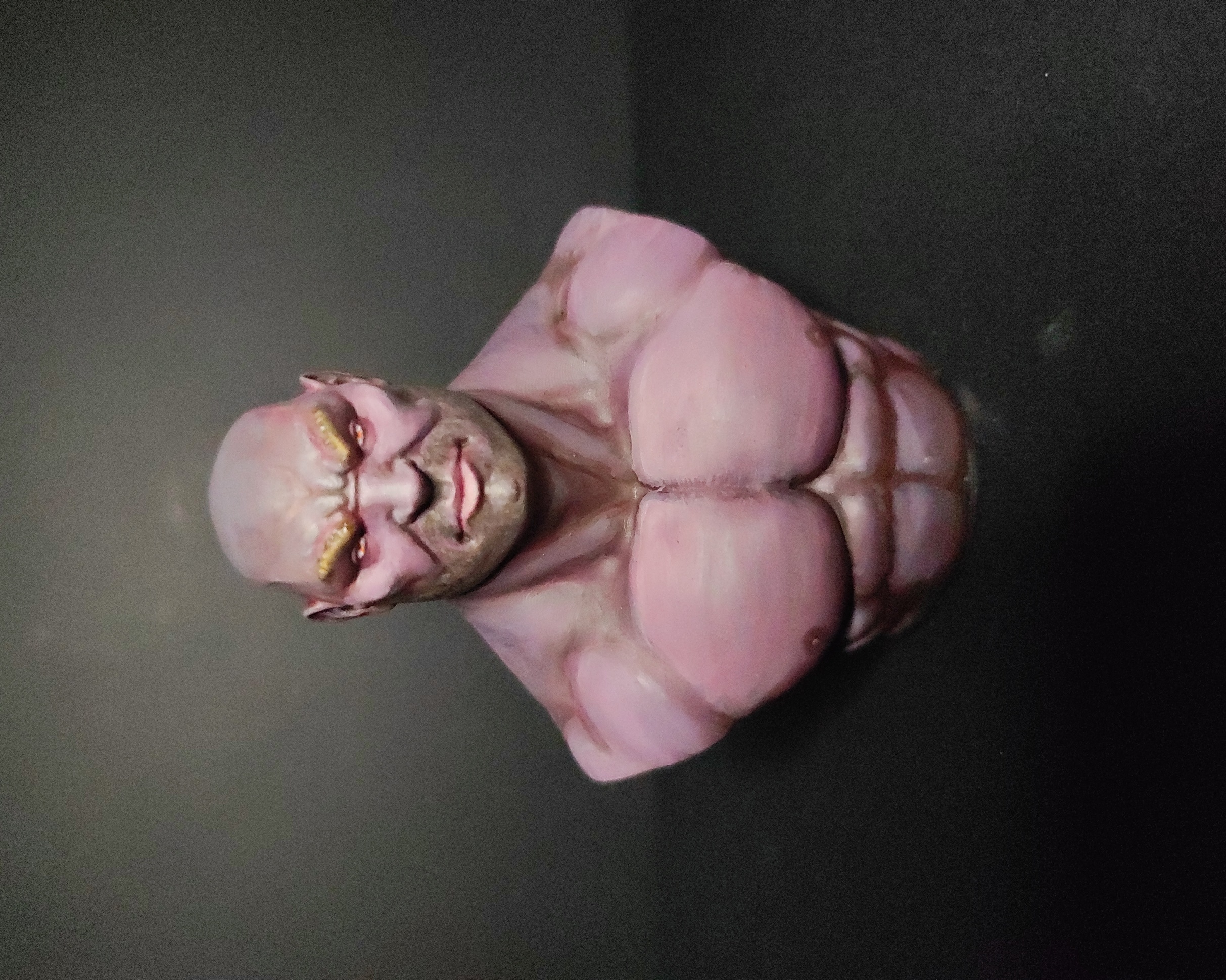3D Printable Academic Bust- Human Brute by Leonardo Escovar