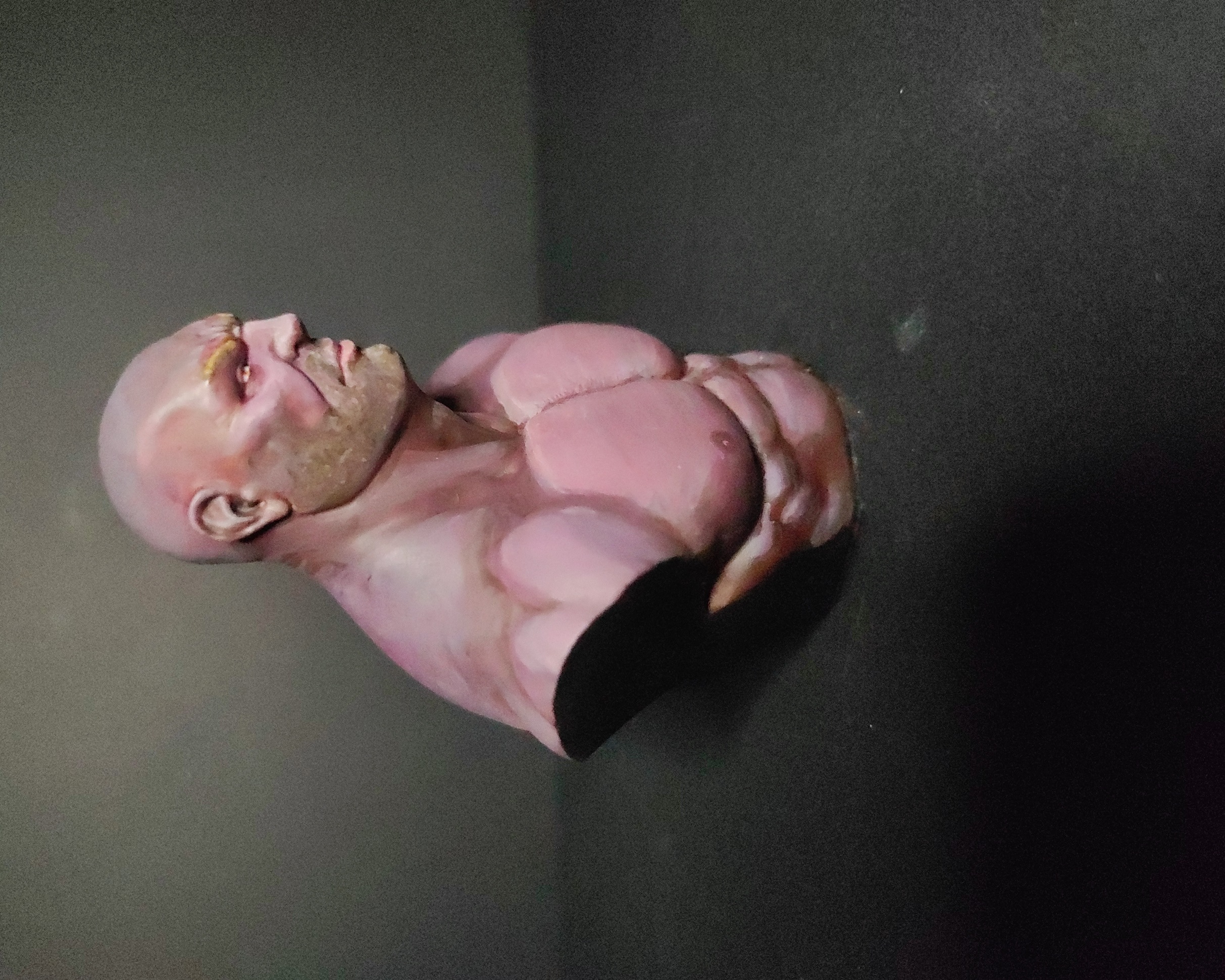 3D Printable Academic Bust- Human Brute by Leonardo Escovar