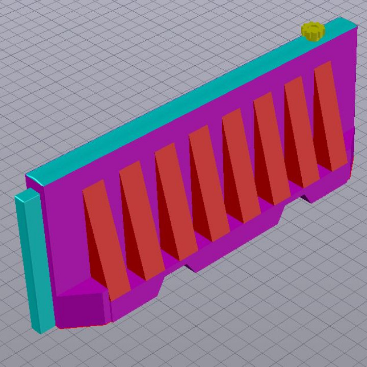 3D Printable Plastic road barrier (scale 1/35) by Elias Jean Francois