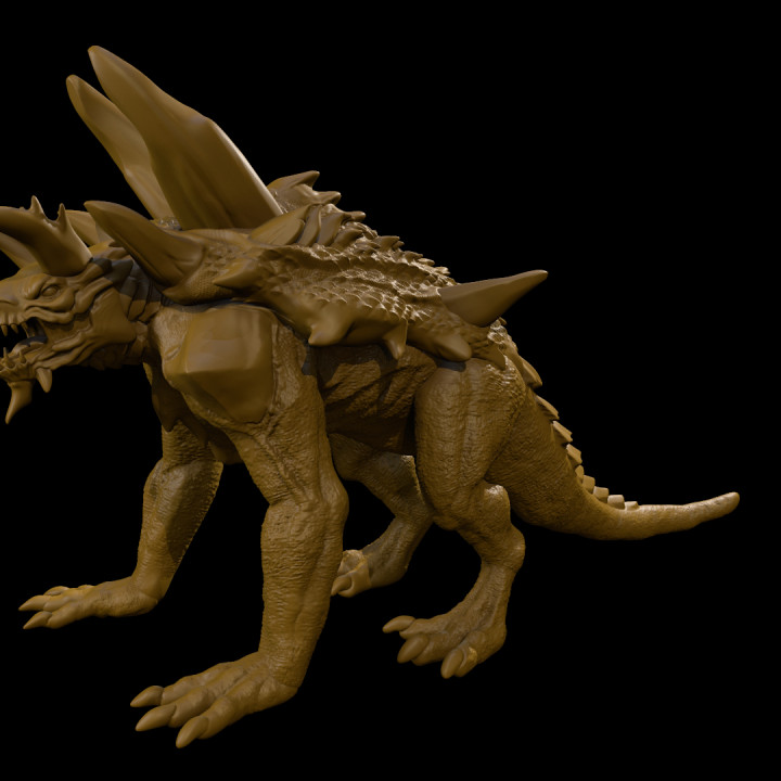3D Printable Tarrasque by Jeremy Smith