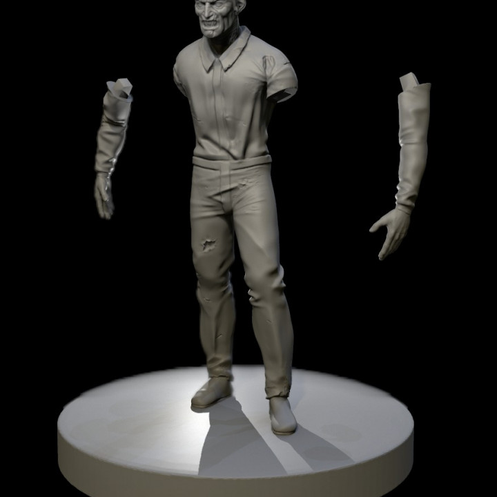 3D Printable Zombie 01 by Jeremy Smith