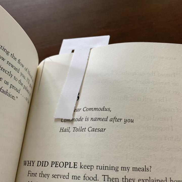 3D Printable bookmark by Nathan K