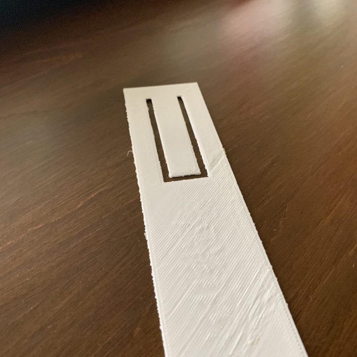 3D Printable bookmark by Nathan K