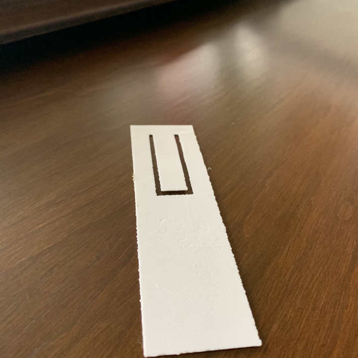 3D Printable bookmark by Nathan K