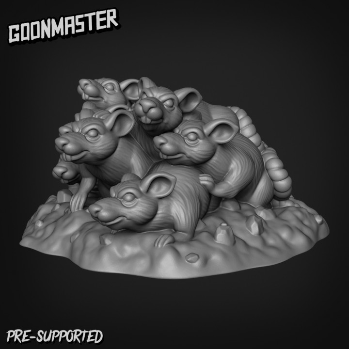 3D Printable Rat Swarm by Goon Master