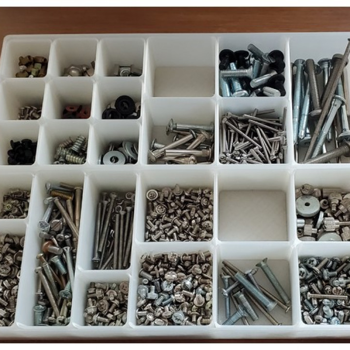 3D Printable Small parts case (large) V2 w. 8 different box types by ...