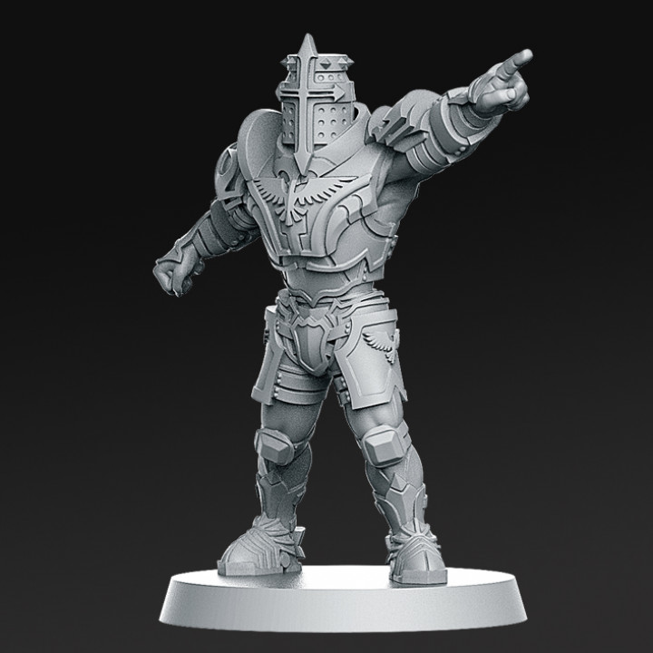 3D Printable 02 Human line Fantasy Football 32mm by RN Estudio