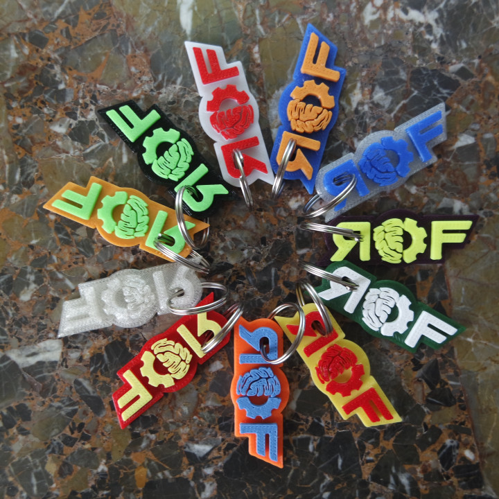 3D Printable Rof_01 Keychain by REASON out FACTORY