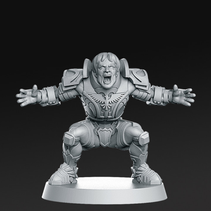 3D Printable 011 human line Fantasy Football 32mm by RN Estudio