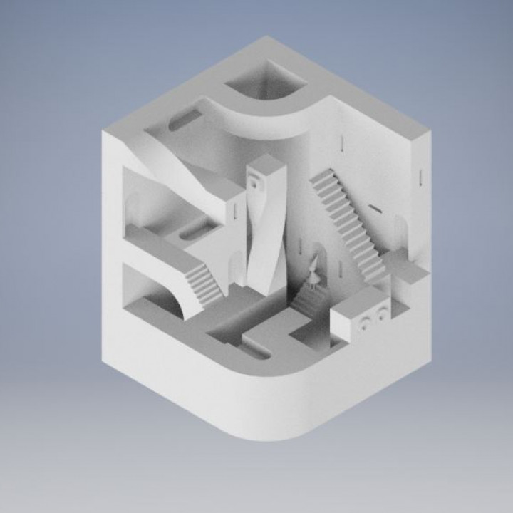 3D Printable Monument Valley Isometric Diorama by Mirko Pigon