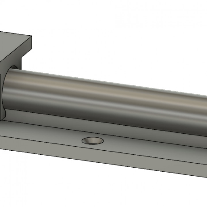 3D Printable linear guide slide rail by Hassan Mirza