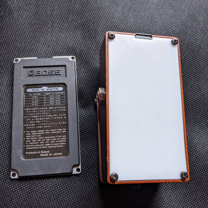 3D Printable Boss Pedal Baseplate by Liam Baillie