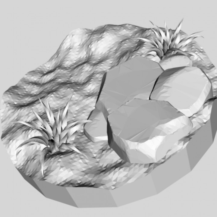 3D Printable Miniature Bases by Miss Mirina Faria