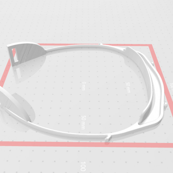 3D Printable MEDICAL FACE SHIELD SUPPORT PERSONAL PROTECTIVE EQUIPMENT ...