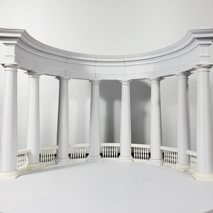 3D Printable Tuscan Style Colonnade by BlueSand3D