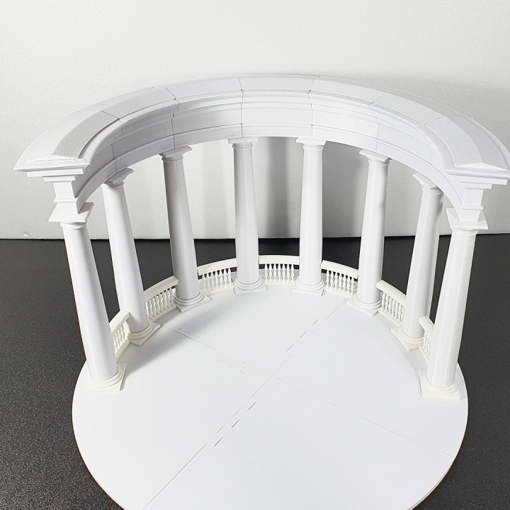 3D Printable Tuscan Style Colonnade by BlueSand3D