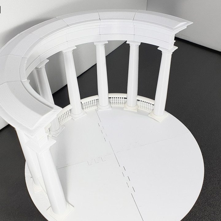 3D Printable Tuscan Style Colonnade by BlueSand3D