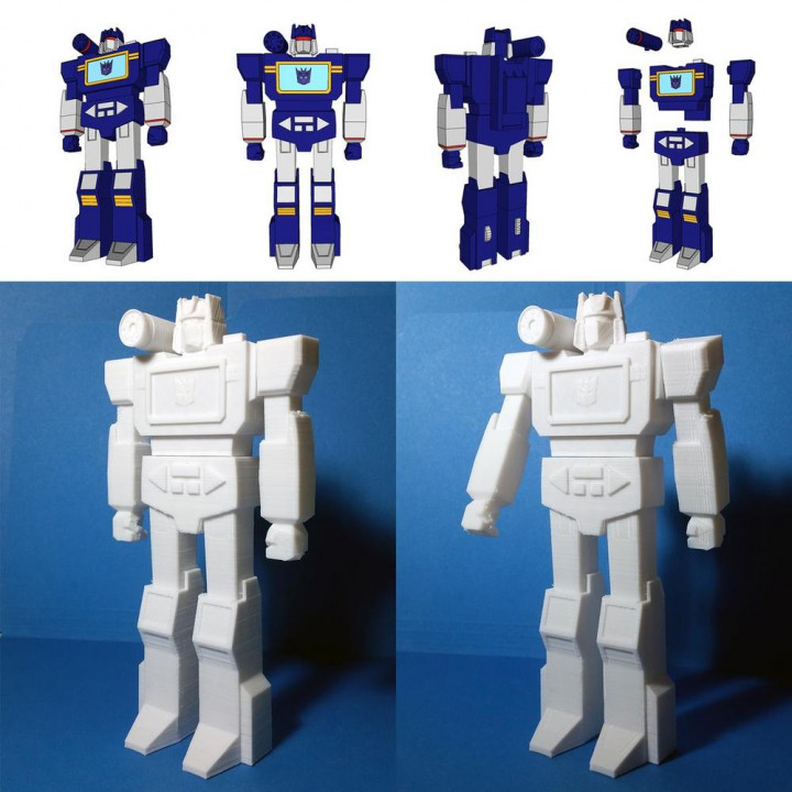 3D Printable G1 Soundwave by Jason Miller