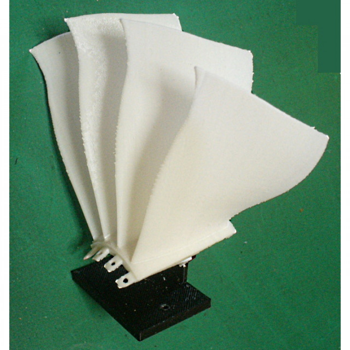 3D Printable Jet Engine Component; Fan, Blisk type by Motoo Kondo
