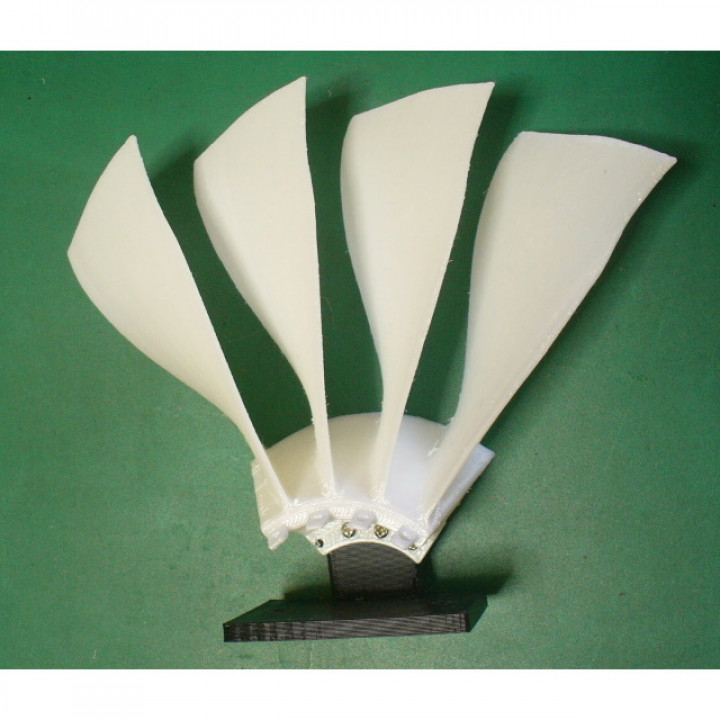 3D Printable Jet Engine Component; Fan, Blisk type by Motoo Kondo