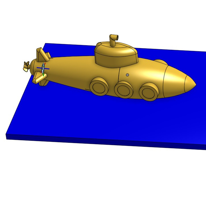 3D Printable submarine by yuval
