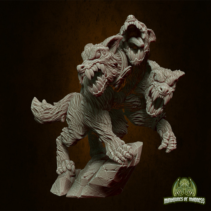 3D Printable Cerberus by Miniatures of Madness