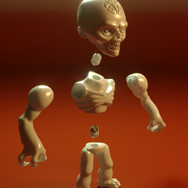 3D Printable Zombie | DOOM Eternal Toy Collectible by Ilya