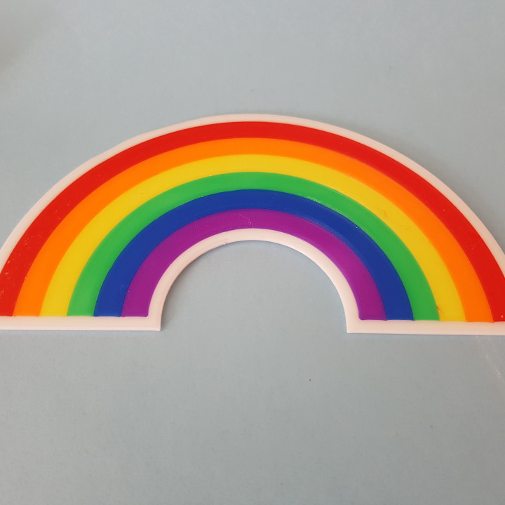 3D Printable multi-coloured rainbow. by david parkes