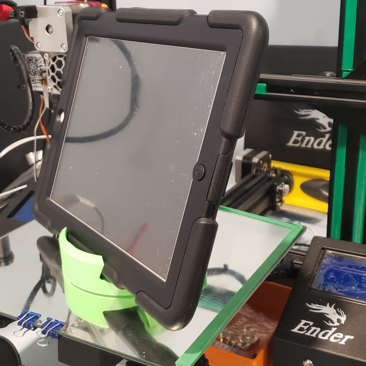 3D Printable iPad mount [rugged case] by Shahan Subzwari
