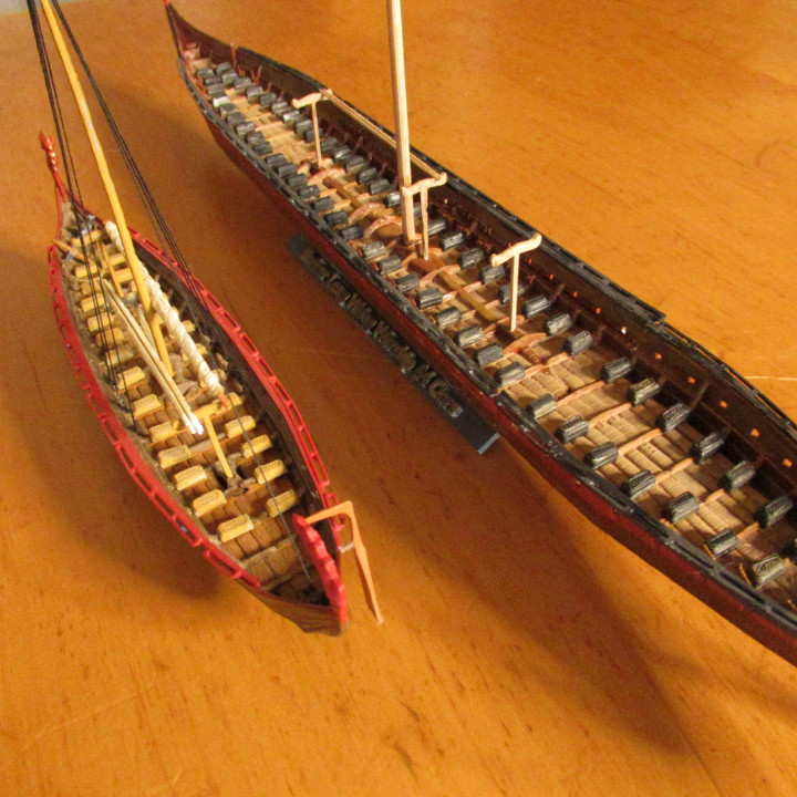 3D Printable Rather Large Viking Longship (Drakkar), 64 Oars, ca. 950AD ...