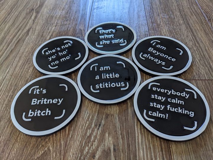 3D Printable The Office Coasters by Diego Garcia