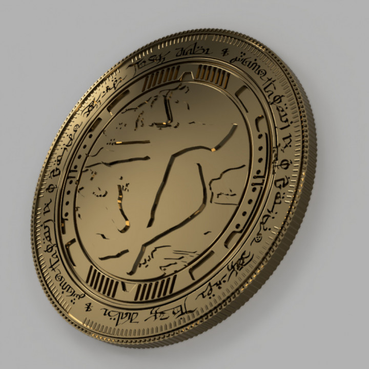 3D Printable Doom Eternal Preator Token by lecter