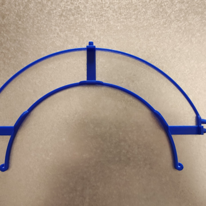 3D Printable Simply Fast Face Shield by Arthur Strulev